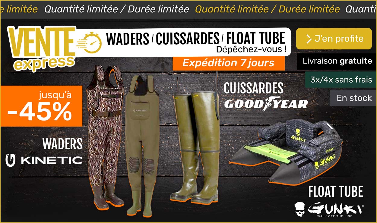 Vente Express - Black Friday - Waders Cuissardes Float tube - NaturaBuy